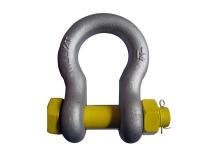 China Australian Type Grade S Crane Lifting Bow Shackle with Safety Pin AS 2741 0.33T to 150T for sale