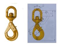 China G80 European Swivel Self-Locking Hook 1.12t to 31.5t WLL for Lifting for sale
