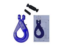China JTR-HL14 G100 European Type Clevis Self-Locking Hook for sale