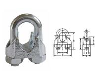 China DIN741 Galvanized Malleable Wire Rope Clips 3-40mm for Hoist Rigging Accessories for sale