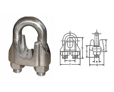 China JTR-RC03 U.S.Type Galy Malleable Wire Rope Clips for sale