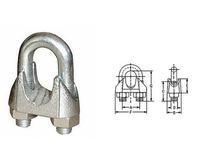 China JTR-RC04 Galy Malleable Wire Rope Clips TypeA for sale