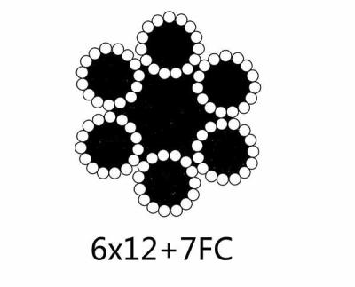 China BS302 6x12+7FC Galvanized Steel Wire Rope 2-16mm Diameter 1570-1770 N/mm² Tensile Strength for sale