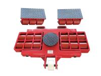China Portable 4-Wheel Folding Transport Trolley 800x500x900mm with Lockable Wheels for Heavy Equipment for sale