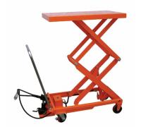China JTPL-300A JTPL-500A Hydraulic Pneumatic Scissor Lift Table 300kg 500kg Material Handling Transport Trolley for sale