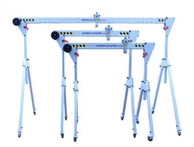 China Portable Aluminum Alloy Mobile Gantry Crane with Adjustable Height & Span for Industrial Lifting Applications for sale