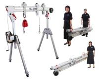 China Portable Aluminum Alloy Mobile Gantry Crane with Adjustable Height & Span for Industrial Material Handling for sale