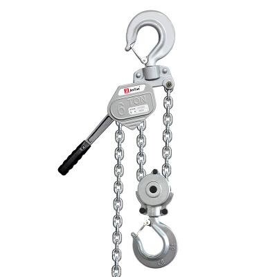 China 3 Ton Aluminum Alloy Lever Chain Hoist VM Lightweight 6 Reduction Gear System for sale