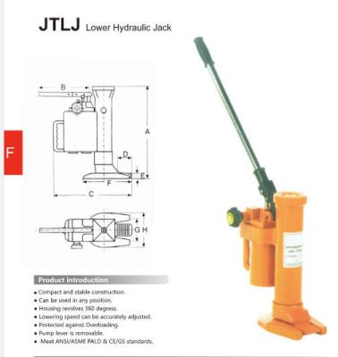 China JTLJ Low Profile Hydraulic Jack for Heavy Machinery - High Capacity Industrial Lifting Equipment with Safety Valve for sale