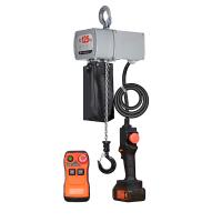 China 2 Ton Rechargeable Lithium Battery Electric Chain Hoist - 42V DC, 5.3 m/min Lifting Speed, 40+ Min Runtime for sale