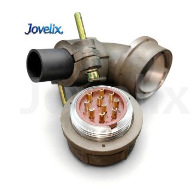 China 2PM24K10WB1 Threaded Circular Connector Socket 10 Core 400V 5A Industrial for sale