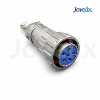 China FQ24-6TK-12 Waterproof Circular Bayonet Connector Socket 6 Pin 12mm Cable for sale