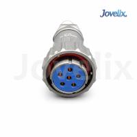 China FQ24-6TK-12 Waterproof Circular Bayonet Connector Socket 6 Pin 12mm Cable for sale