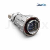 China FQ24-19TJ-12 Waterproof Circular Connector 19 Pin Industrial Plug 12mm Cable for sale