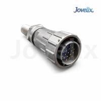 China FQ24-19TJ-12 Waterproof Circular Connector 19 Pin Industrial Plug 12mm Cable for sale