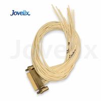 China J30JB 25Pin Glass Sealed Micro Rectangular Aerospace Connector Plug 200mm Wire for sale