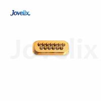 China Glass Sintered Hermetic Micro Rectangular Connector 13 Pin Aviation Socket 1.27mm Pitch for sale