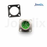 China MIL-DTL-38999 Series J599/20 Square Flange Receptacle Circular Connector 5A to 40A for sale