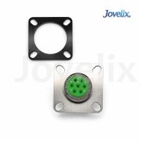 China MIL-DTL-38999 Series J599/20 Square Flange Receptacle Circular Connector 5A to 40A for sale