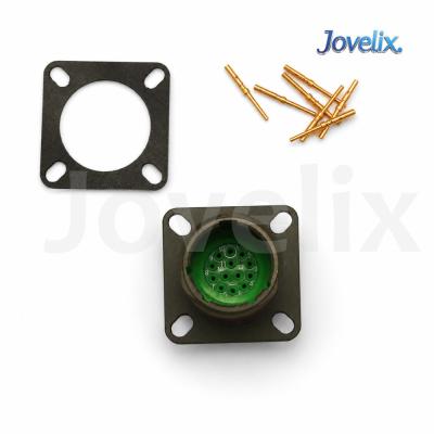China J599/20WB35PN MIL-DTL-38999 Series III Circular Connector 35 Contacts Square Flange Receptacle for sale