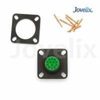 China J599/20WB35PN MIL-DTL-38999 Series III Circular Connector 35 Contacts Square Flange Receptacle for sale
