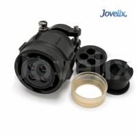 China MS3116F14-4S Straight Circular Connector Plug 4 Socket Contacts For Industrial Equipment for sale