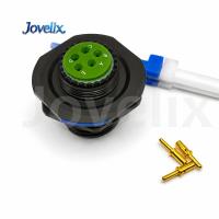 China MIL-DTL-38999 Series III 24WD05PN Jam Nut Receptacle 5 Contact Male Circular Connector for sale