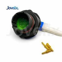 China MIL-DTL-38999 Series III 24WD05PN Jam Nut Receptacle 5 Contact Male Circular Connector for sale