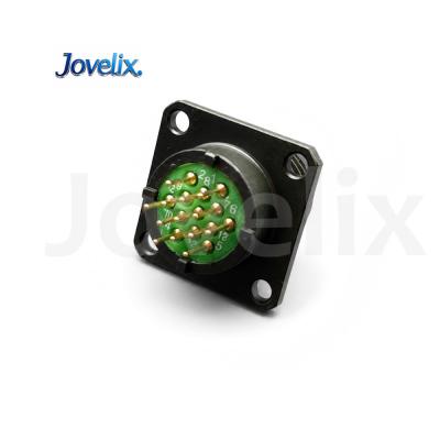 China 2M801-011-02NF8-13PA Micro Circular Connector 13 Contacts Dual Start ACME Thread for sale
