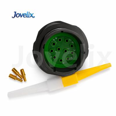 China MIL-DTL-38999 Series III 11 Pin Circular Connector Jam Nut Receptacle 24WG11PN for sale