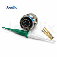 China MIL-DTL-38999 Series III 35 Contact Female Flange Mount Circular Connector 26FA35SN for sale