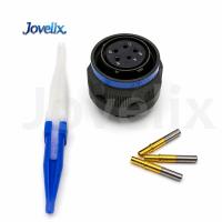 China MIL-DTL-38999 Series III 5 Contact Female Jam Nut Receptacle 22D-10 Shell Sizes for sale