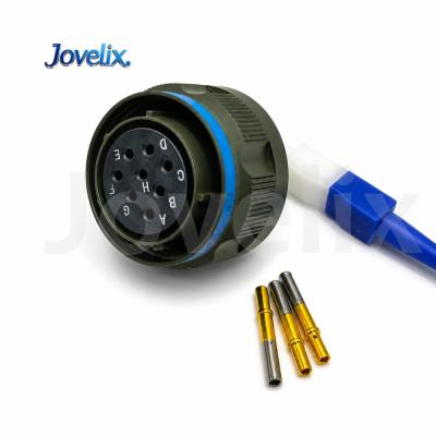 China MIL-DTL-38999 Series III 26WE08SN Jam Nut Receptacle 8 Contact Female Circular Connector for sale