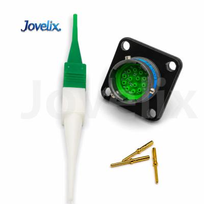 China MIL-DTL-38999 Series II Circular Connector MS27497T10B35P 13-Core Wall Mount Receptacle for sale