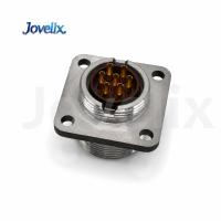 China 2PMT18K7AJ 2PMT Series High Temperature 7 Socket Threaded Circular Panel Receptacle Connector for sale