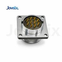 China 2PMT24J10AJ High Temperature 10 Pin Threaded Circular Panel Receptacle Connector for sale