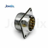 China 2PMT24J10AJ High Temperature 10 Pin Threaded Circular Panel Receptacle Connector Shell Size 24 for sale