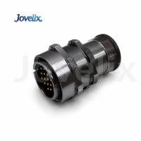 China 2PMT27J19PJ High Temperature 19 Pin Threaded Circular Shielded Plug Connector Gold Plated for sale