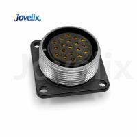 China 2PMT27K19AJ High Temperature 19 Socket Threaded Circular Panel Receptacle Connectors for sale
