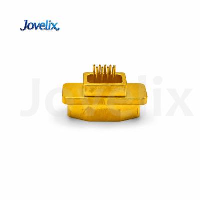 China Micro-D Hermetic Connector 9 Contact Socket Receptacle 177-140H9SP Solder Mount for sale