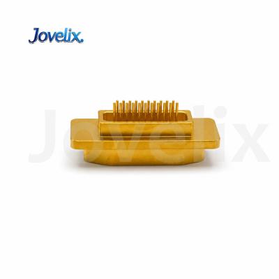 China Glass to Metal Seal Micro-D Connector 21 Contact Receptacle 177-140H21SP for sale