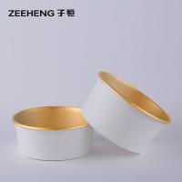 China Disposable Gold Foil Paper Bowl for sale