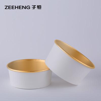 China Disposable Gold Foil Paper Bowl for sale
