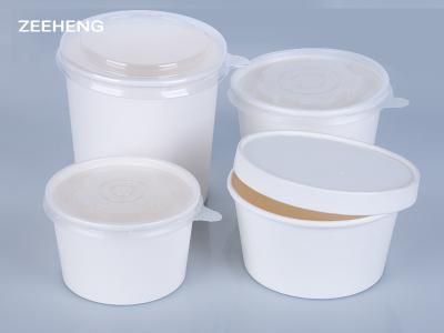 China Disposable Microwavable Soup Paper Bowl Custom Printing Food Packing Container for sale