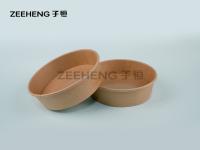 China ZIFEI Disposable Custom Printing Salad Kraft Paper Bowl Food Packing With Lid for sale