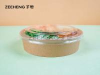 China ZIFEI Biodegradable Disposable Brown Bowls With Plastic Lids for sale