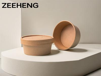 China ZEEHENG 6oz 180ml Eco Friendly Kraft Paper Bowl White for sale