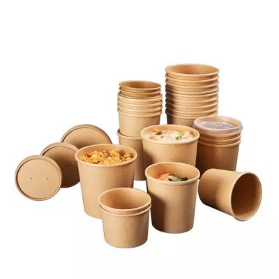 China 12 Oz Kraft Paper Bowls 50 Count with Custom Logo for sale