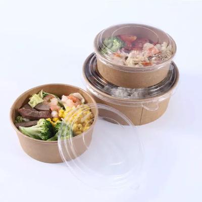 China 12 Oz Kraft Paper Bowls 50 Count Brown Custom Logo for sale