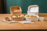 China Double Wall Paper Food Bowls Recyclable BPA-Free For Eco-Friendly Packaging for sale